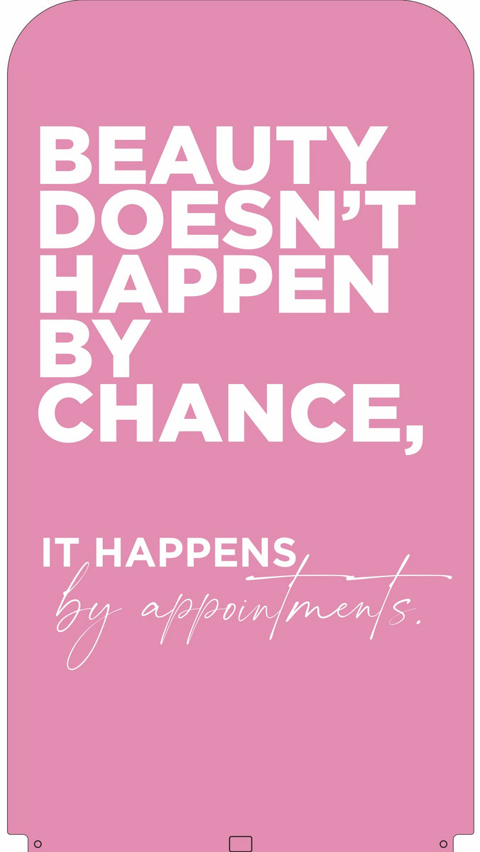 ‘Beauty Appointments’ Pavement Eco Sign (PINK) – Salon Signs